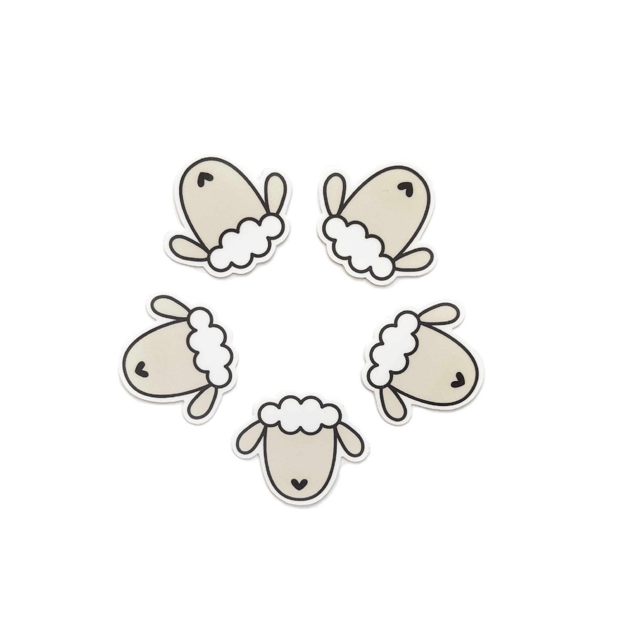 five sheep clipart
